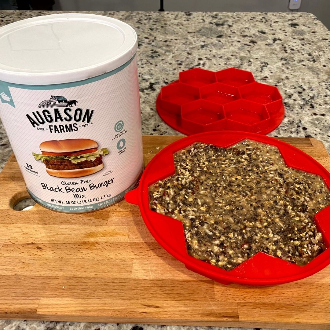 Quick and Easy Vegan Bean Burgers with Augason Farms Bean Burger Mix ...