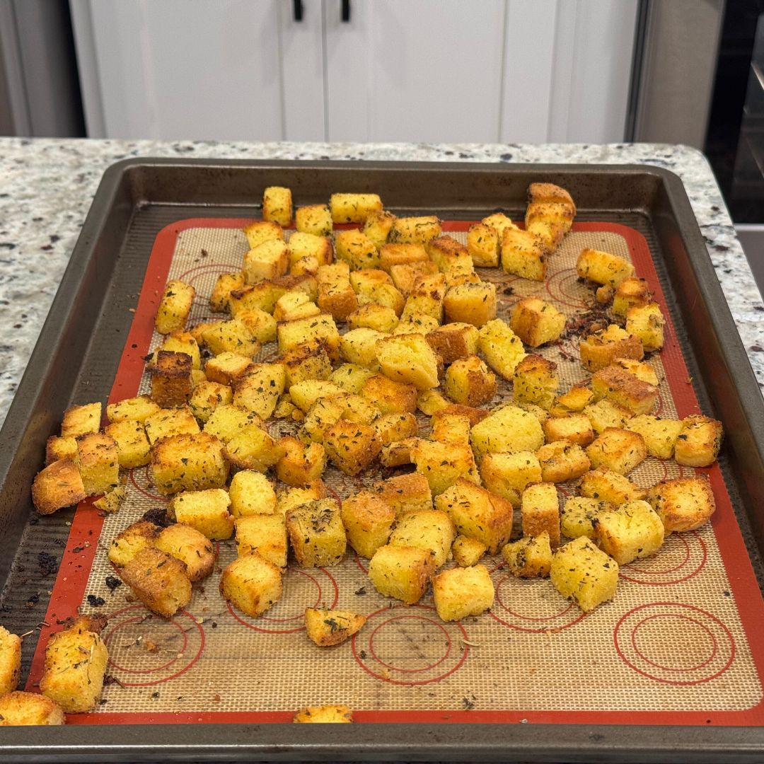 Turn Stale Bread Into Crispy Homemade Italian Croutons - Marissa Livoti